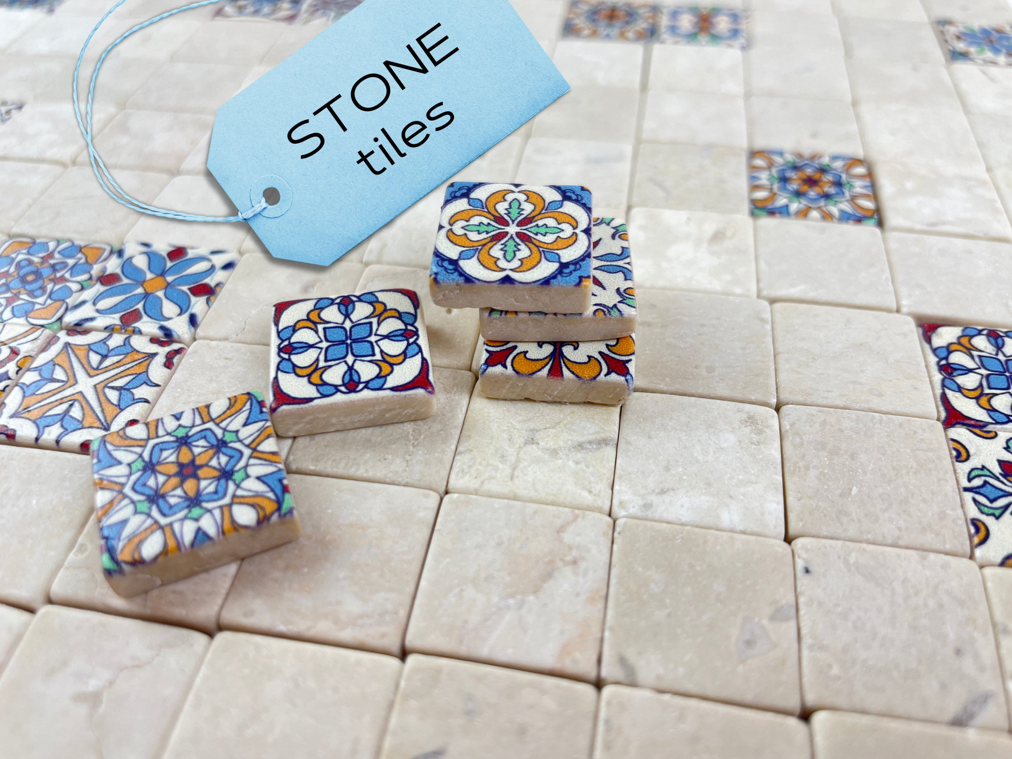 Stone tiles for use in art projects, Dollhouse flooring, Tiles for Mod ...